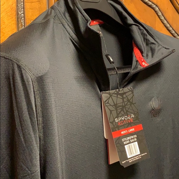 Spyder | Jackets & Coats | Black Spyder Activewear Breathable Quick Dry ...